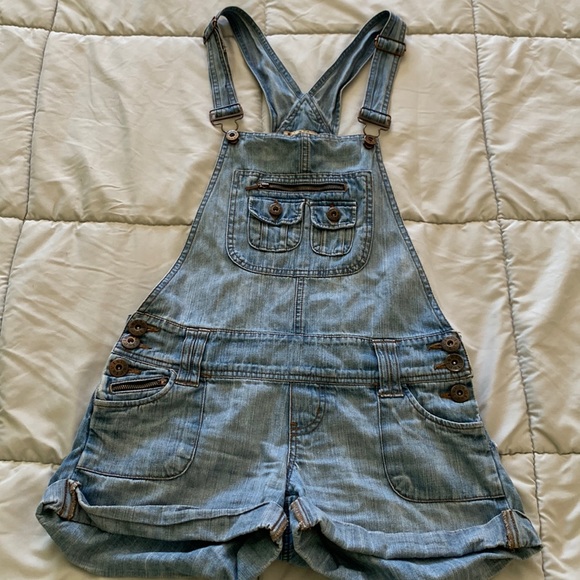 lei | Jeans | Vintage Lei Ashley Ultra Low Rise Jean Overalls 3 Fits ...